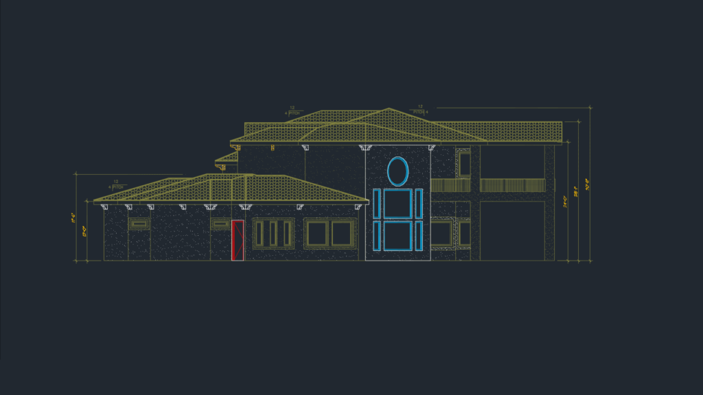 Schultz Custom Home CAD screenshot 2a | Arx Engineering